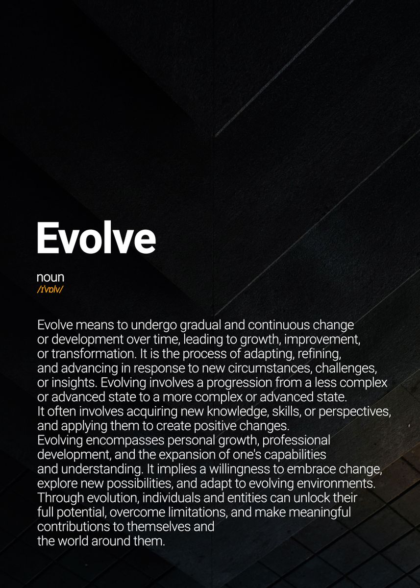 'Evolve' Poster, picture, metal print, paint by Mr Penguin | Displate
