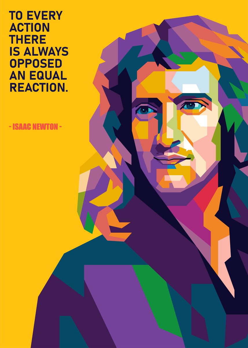 'Isaac Newton ' Poster by Muifatin | Displate