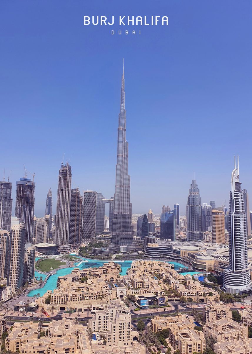 'Burj Khalifa ' Poster, picture, metal print, paint by Travel Addict ...