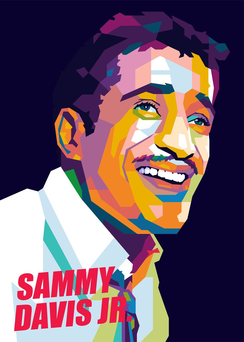 'Sammy Davis Jr' Poster, picture, metal print, paint by Ananda Praj ...
