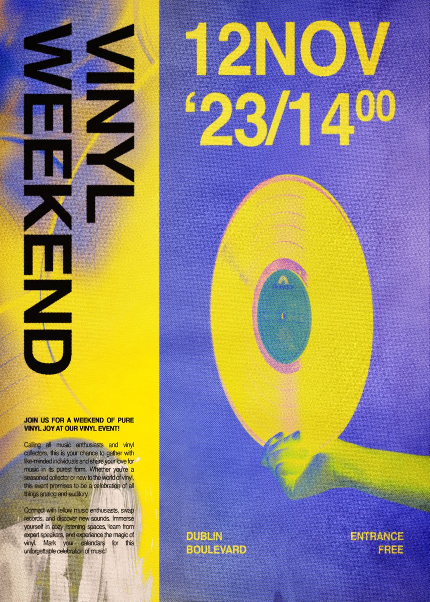 'Vinyl Weekend' Poster, picture, metal print, paint by vandervisuals ...