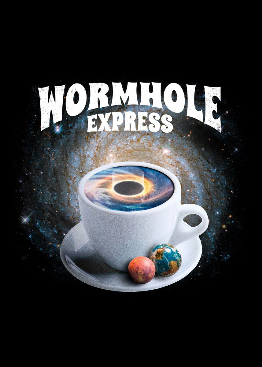 'Wormhole Express' Poster, picture, metal print, paint by Adam | Displate