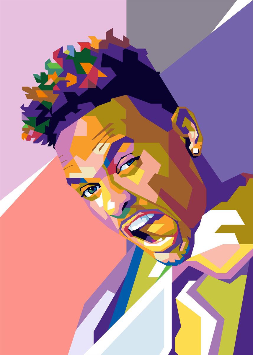 'ozuna' Poster, picture, metal print, paint by Ananda Praj | Displate