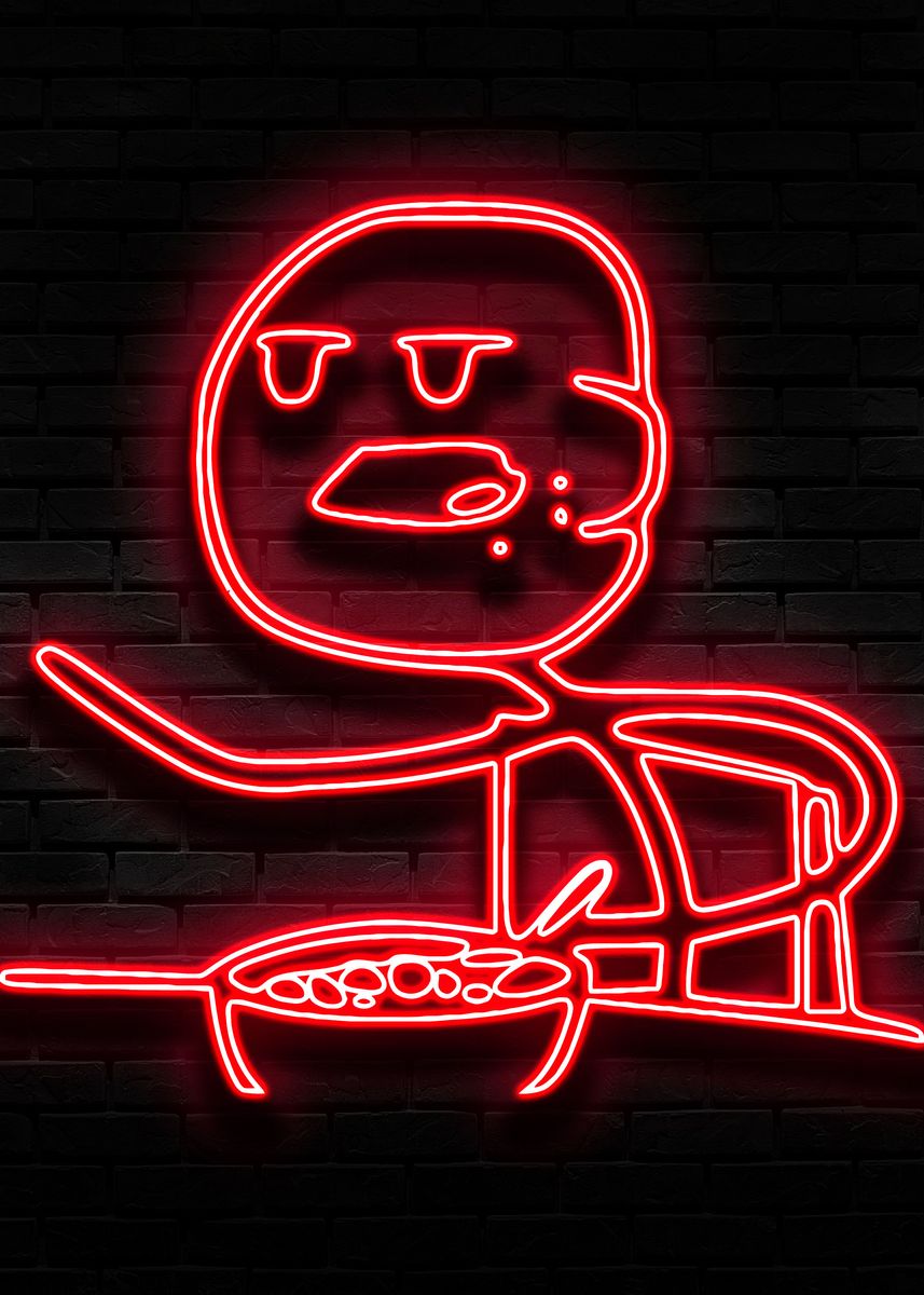 'Meme Neon' Poster, picture, metal print, paint by Neon Poster | Displate