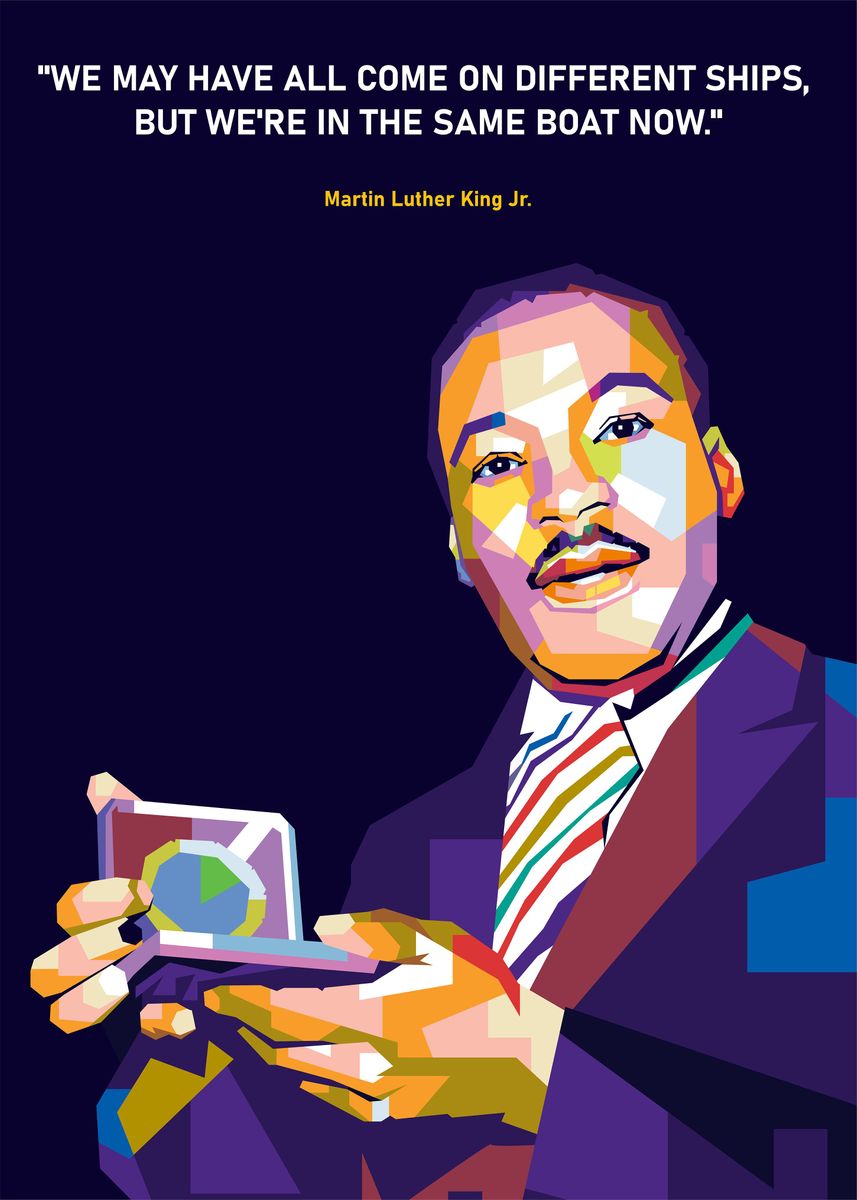 'Martin Luther King Jr' Poster by Ananda Praj | Displate