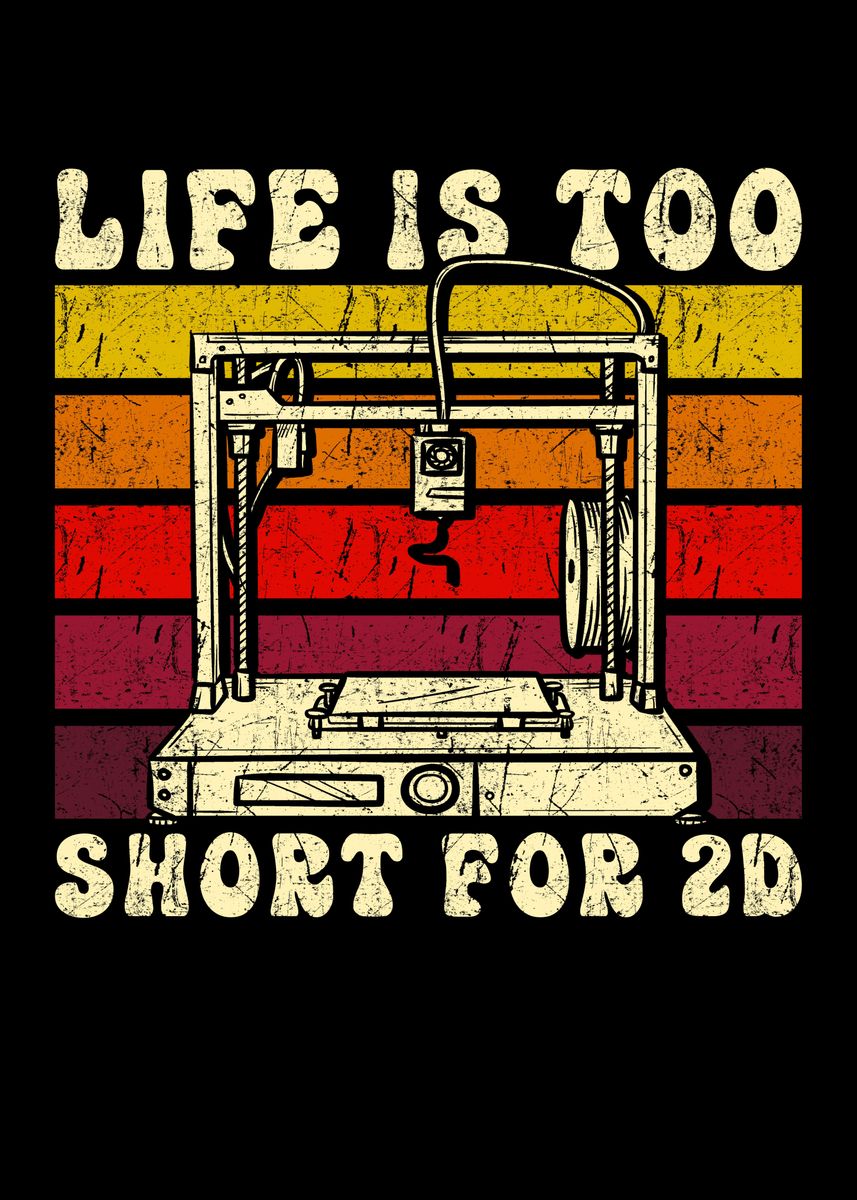 '3D Printing 3D Printer' Poster, picture, metal print, paint by schmugo ...