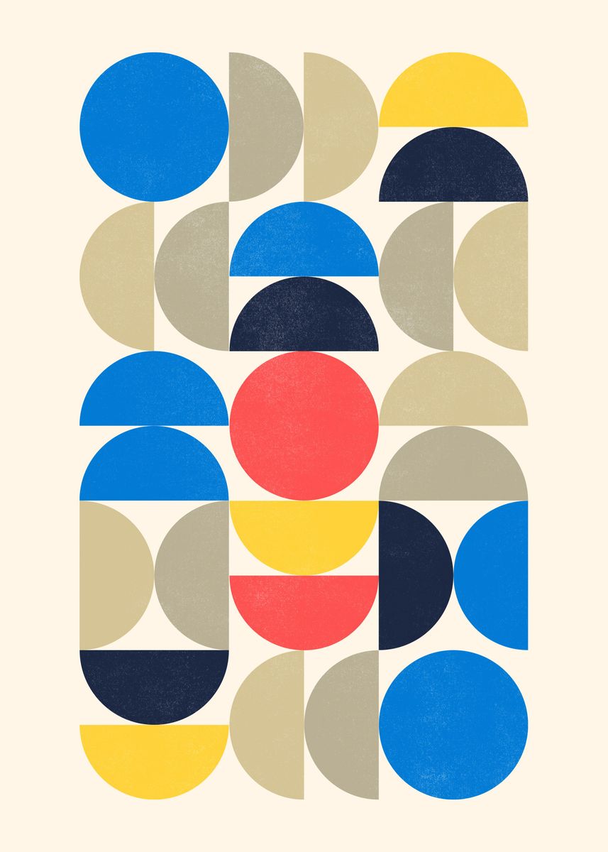 'Colored Geometry 2' Poster by Leandro Jorge | Displate