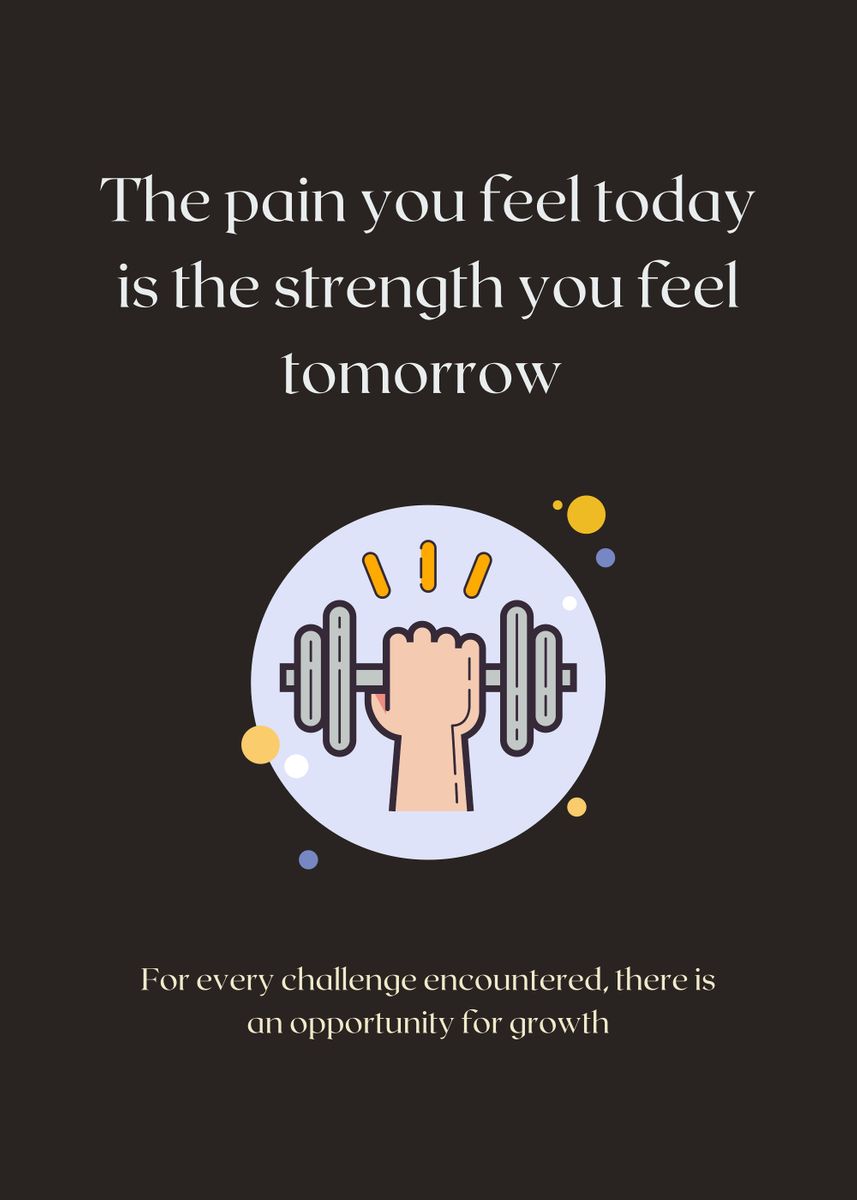 'Pain and strength' Poster by VarnaChitra | Displate