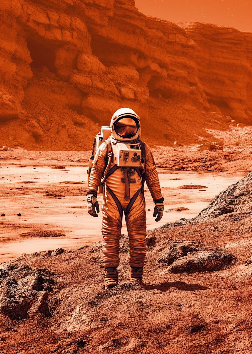 'Spacewalkers Delight Art' Poster, picture, metal print, paint by MAA ...