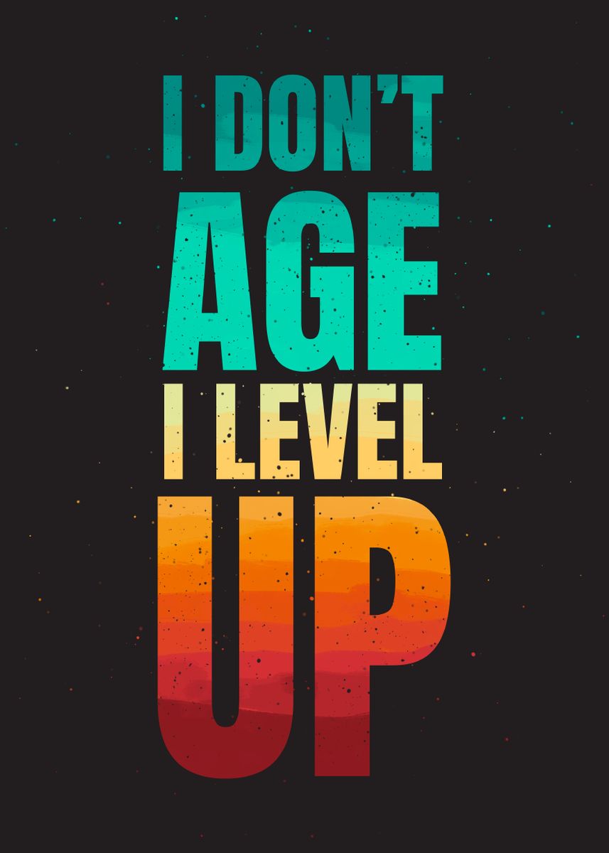 'Level Up' Poster by Mr Penguin | Displate