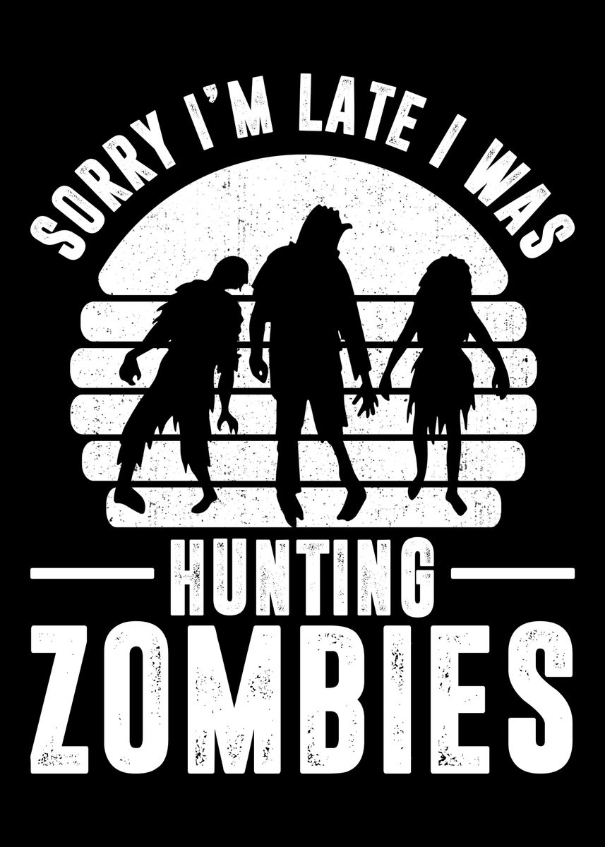 'Zombie' Poster, picture, metal print, paint by BobbyBubble | Displate