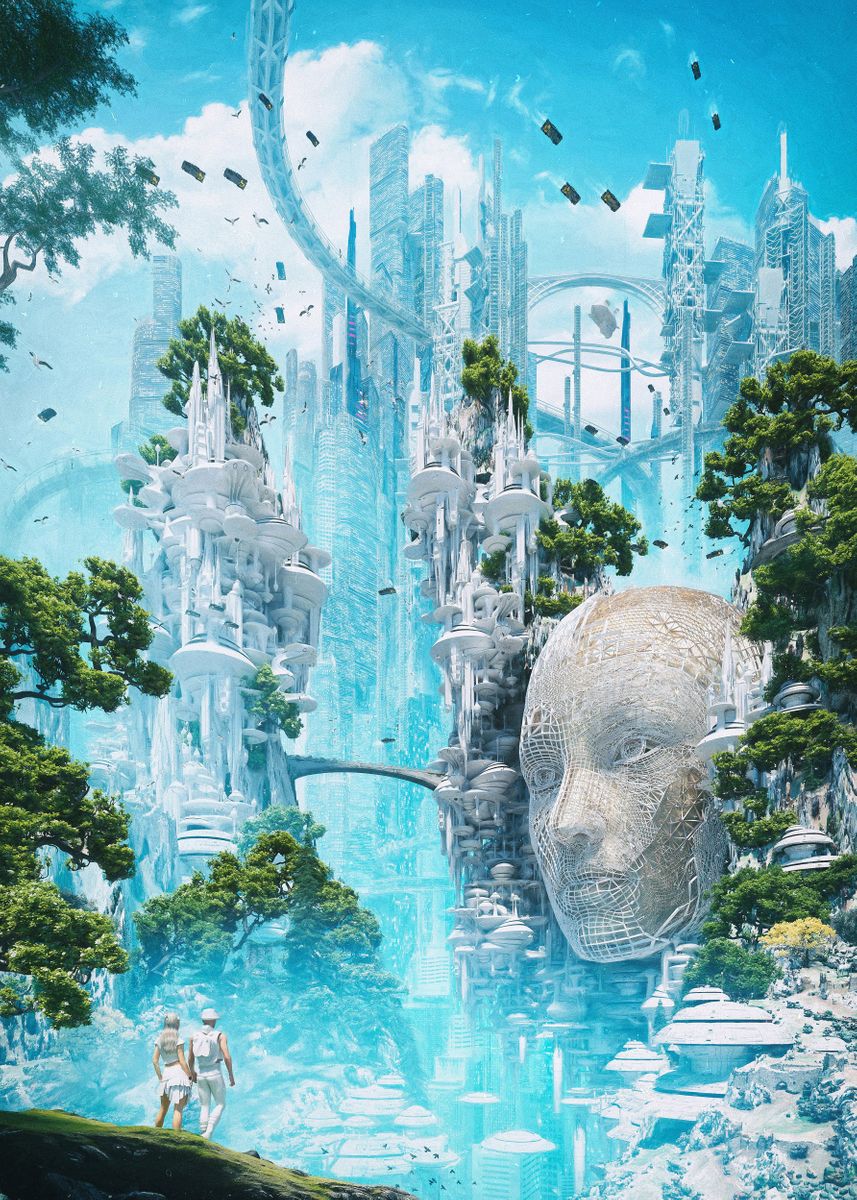 'Valley of the Oracle' Poster, picture, metal print, paint by Gal ...