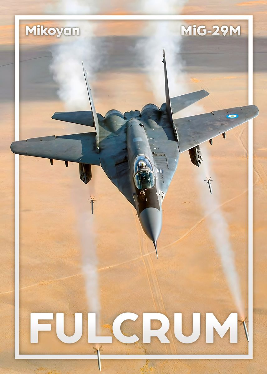 'Mig29 Fulcrum' Poster, picture, metal print, paint by AirCraft Lover ...