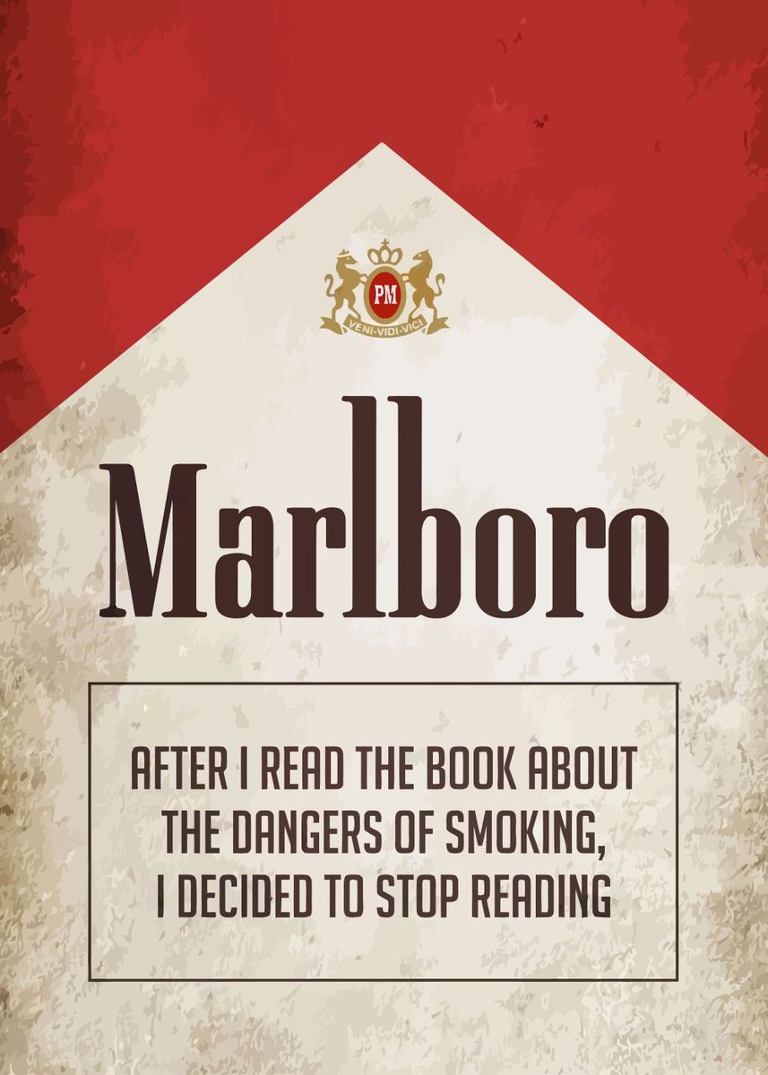 'Stop read ang stay smoking' Poster by Lelah Fahey | Displate