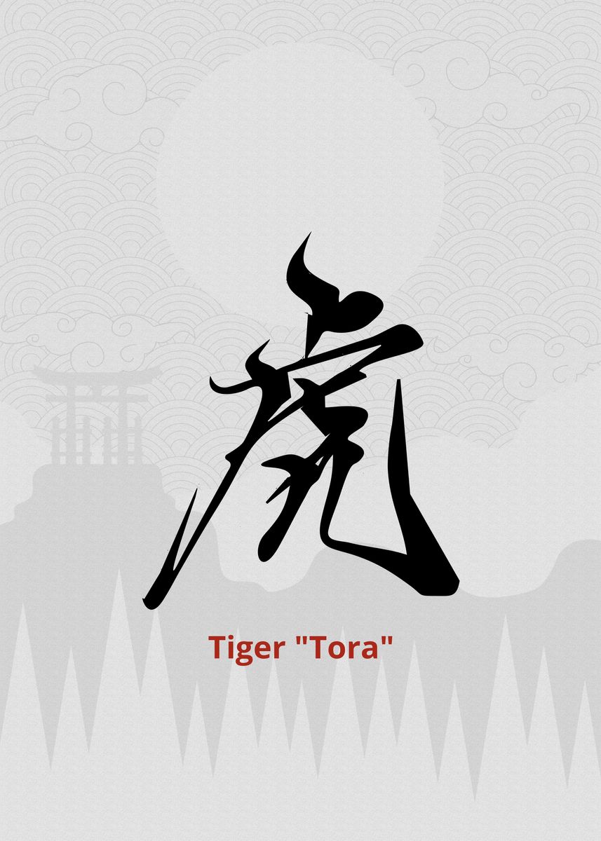 'Tiger Tora' Poster, picture, metal print, paint by Imagination Gallery ...
