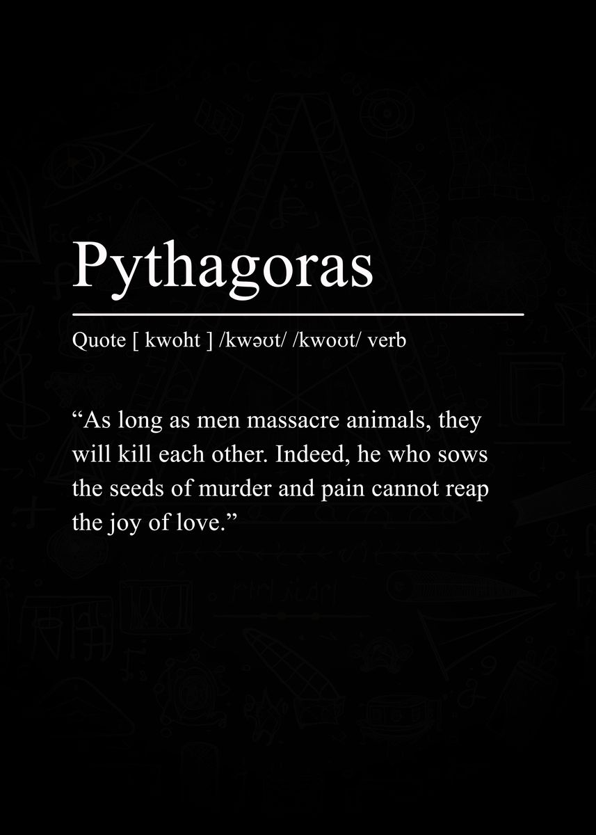 'Pythagoras Motivational' Poster by ARB Studio | Displate