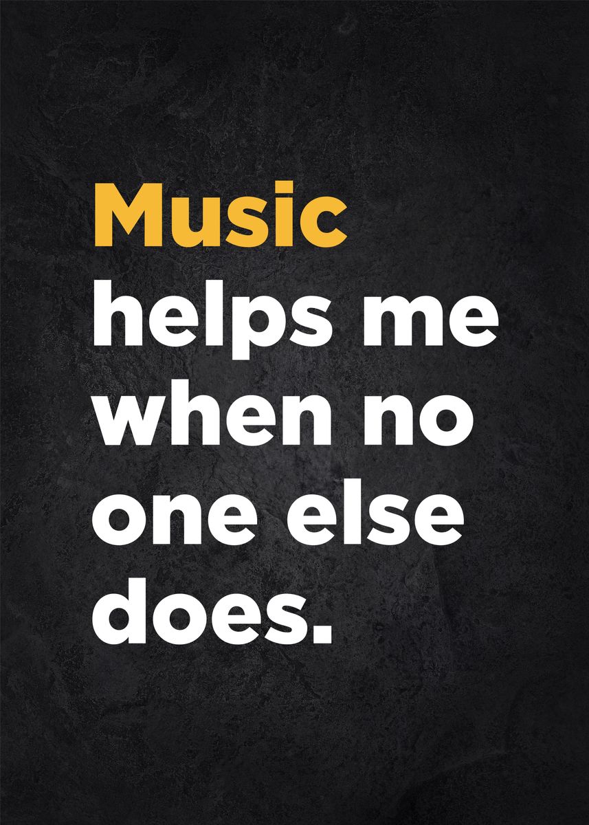 'inspirational music quotes' Poster, picture, metal print, paint by ...