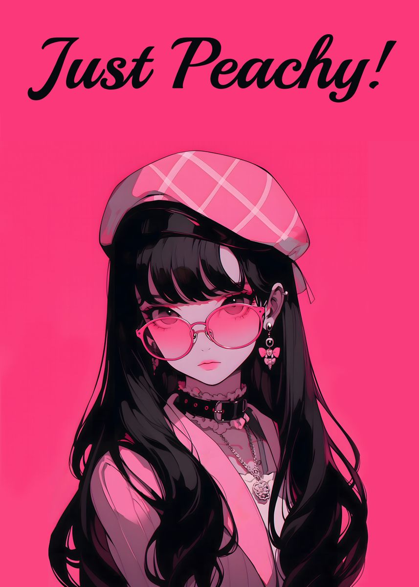 'Just Peachy' Poster by Steel Canvas Creations | Displate