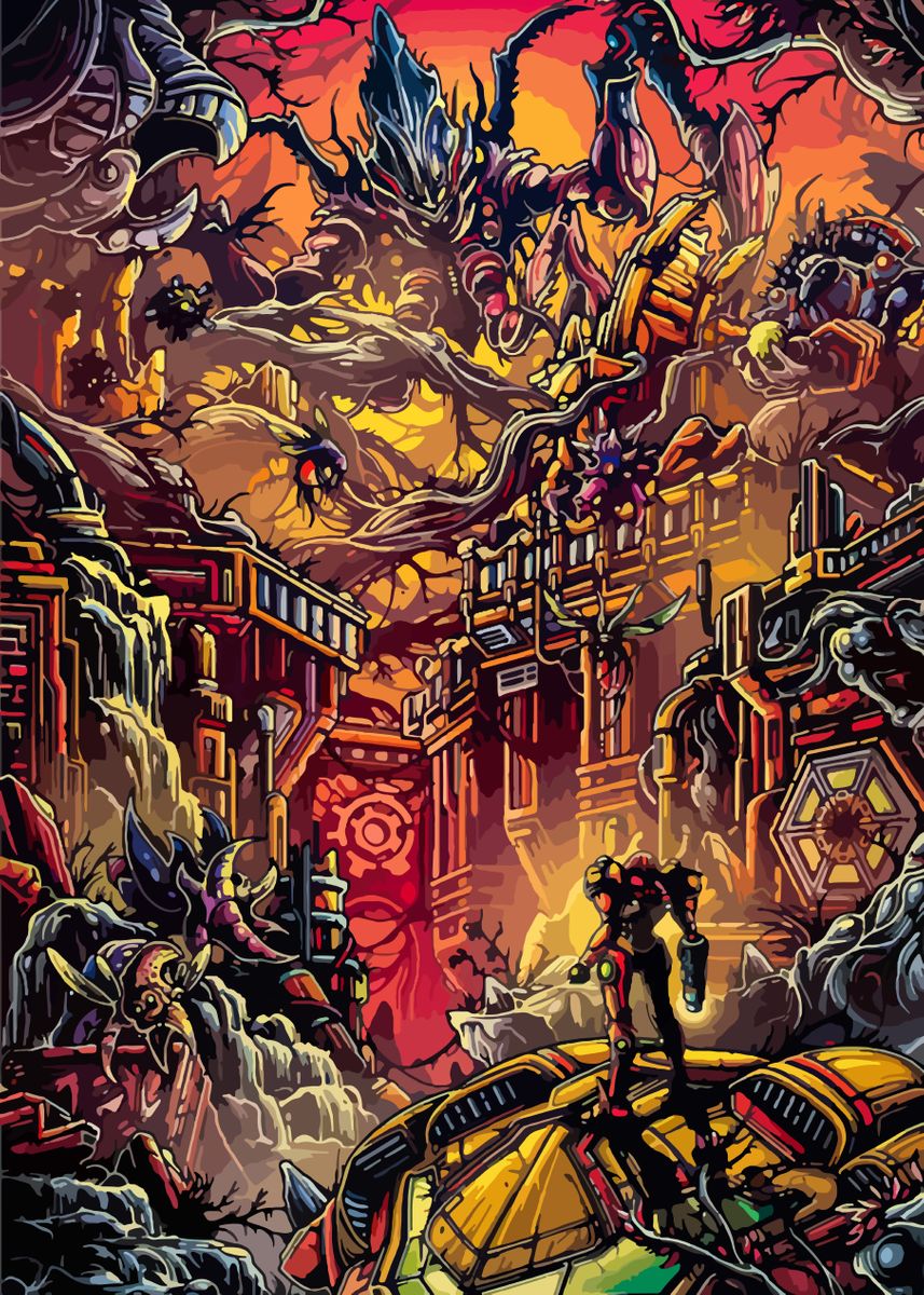 'Metroid Samus' Poster, picture, metal print, paint by коханамама ...