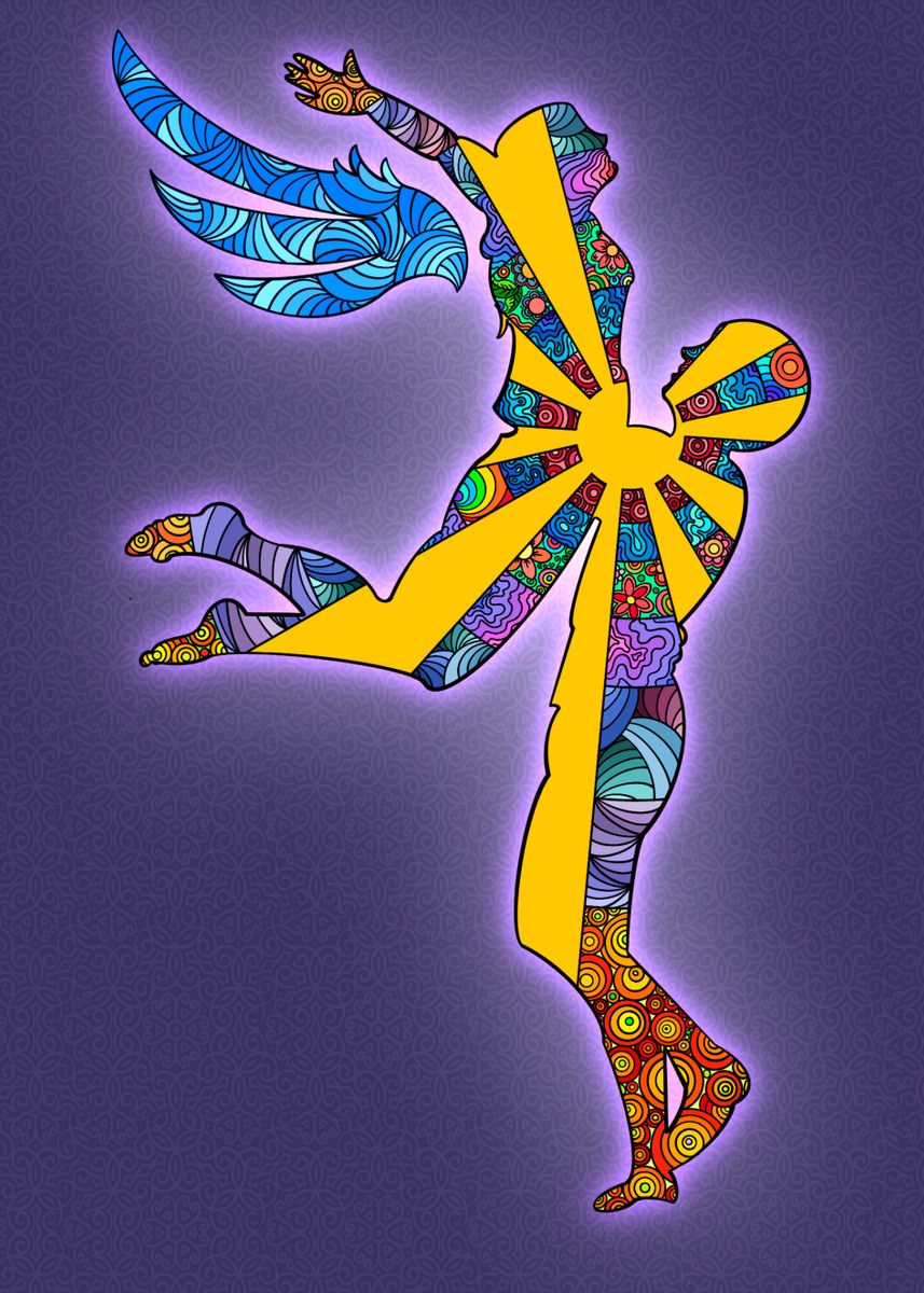 'Dancing couple abstract' Poster, picture, metal print, paint by Aiden ...