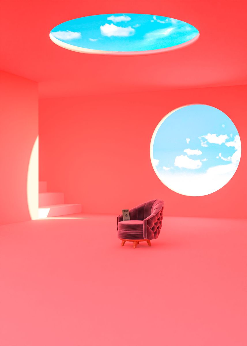 'Pink place' Poster by Adel Ferhat | Displate