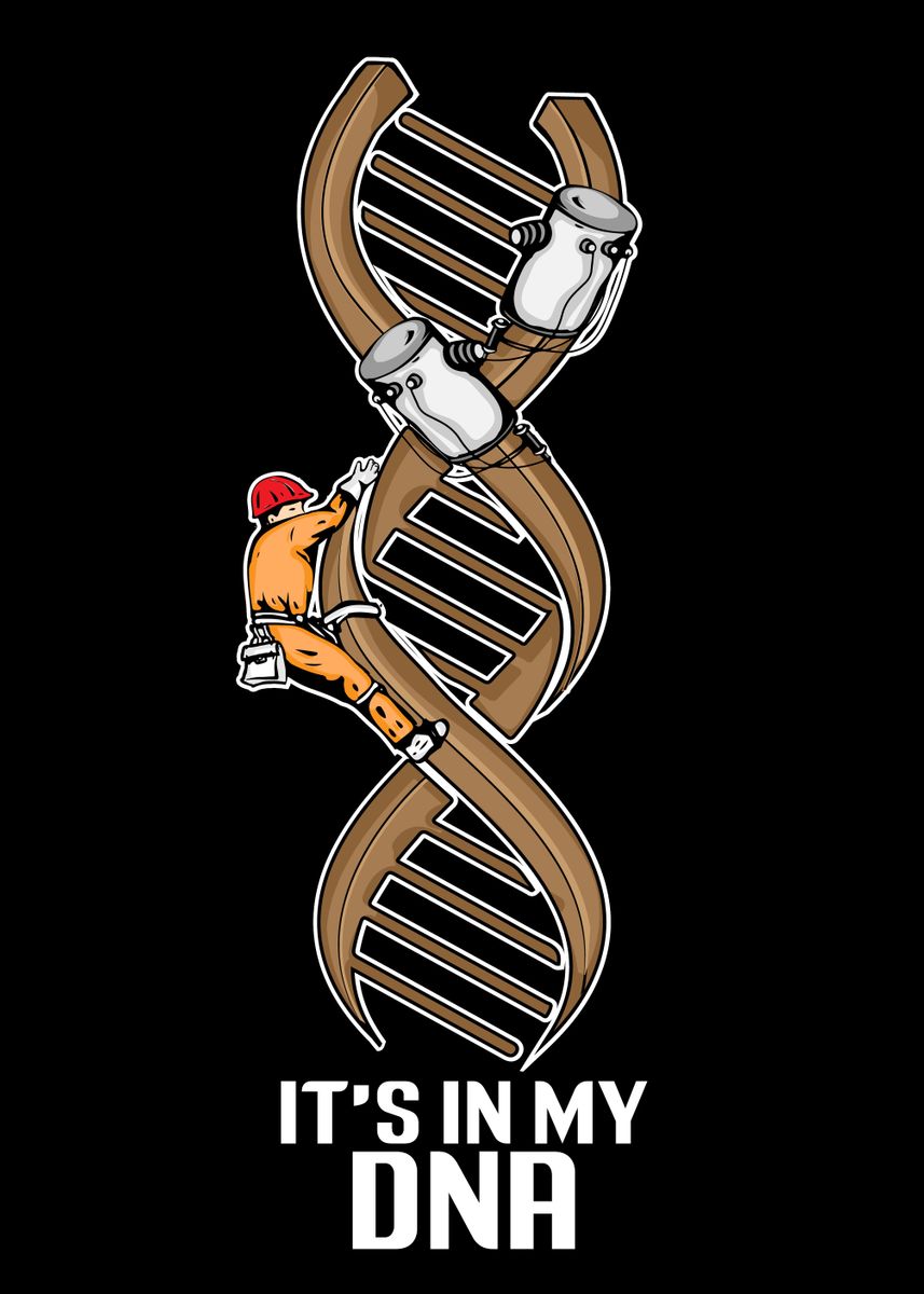 'Electric Cable Lineman' Poster, picture, metal print, paint by ...