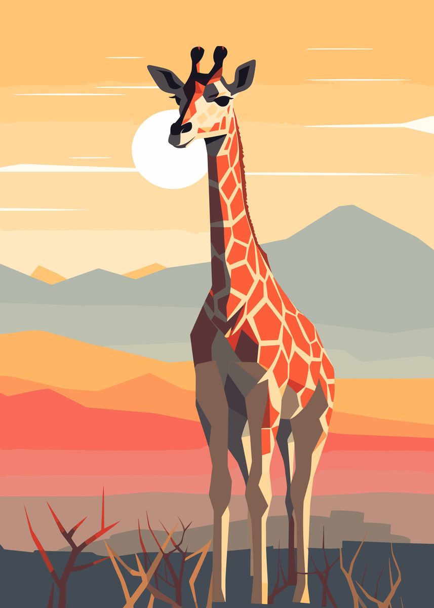 'Minimlist Flat Animal' Poster by Mason Scott | Displate