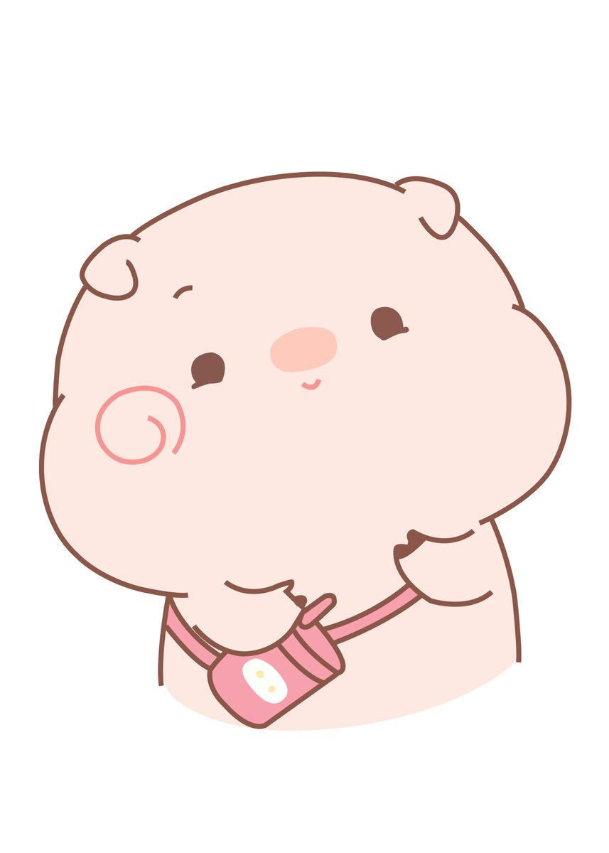 'Pig Cute Animal ' Poster, picture, metal print, paint by Anime Poster ...