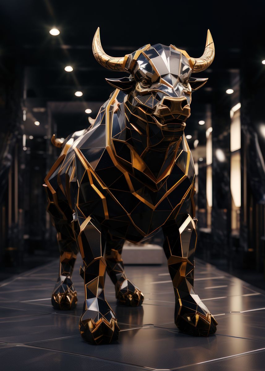 'Marble bull statue' Poster, picture, metal print, paint by Martin ...