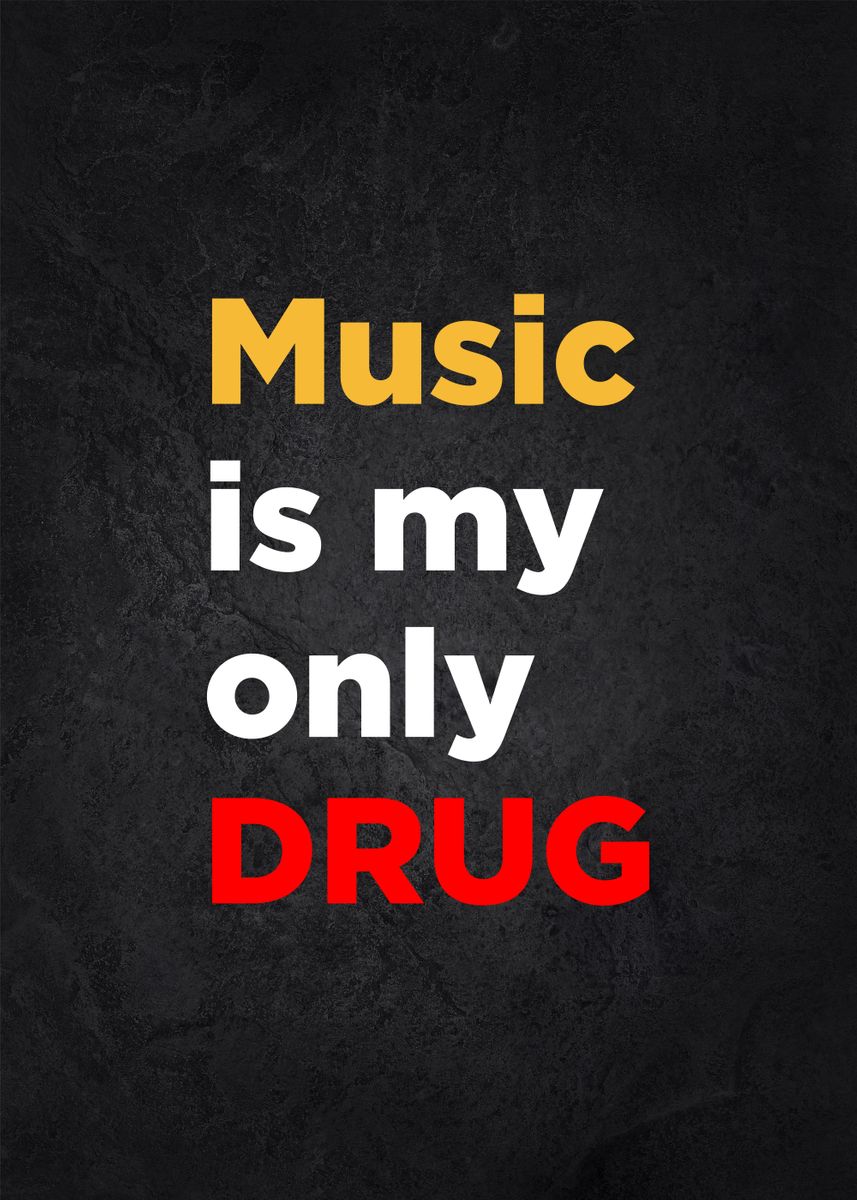 'inspirational music quotes' Poster, picture, metal print, paint by ...