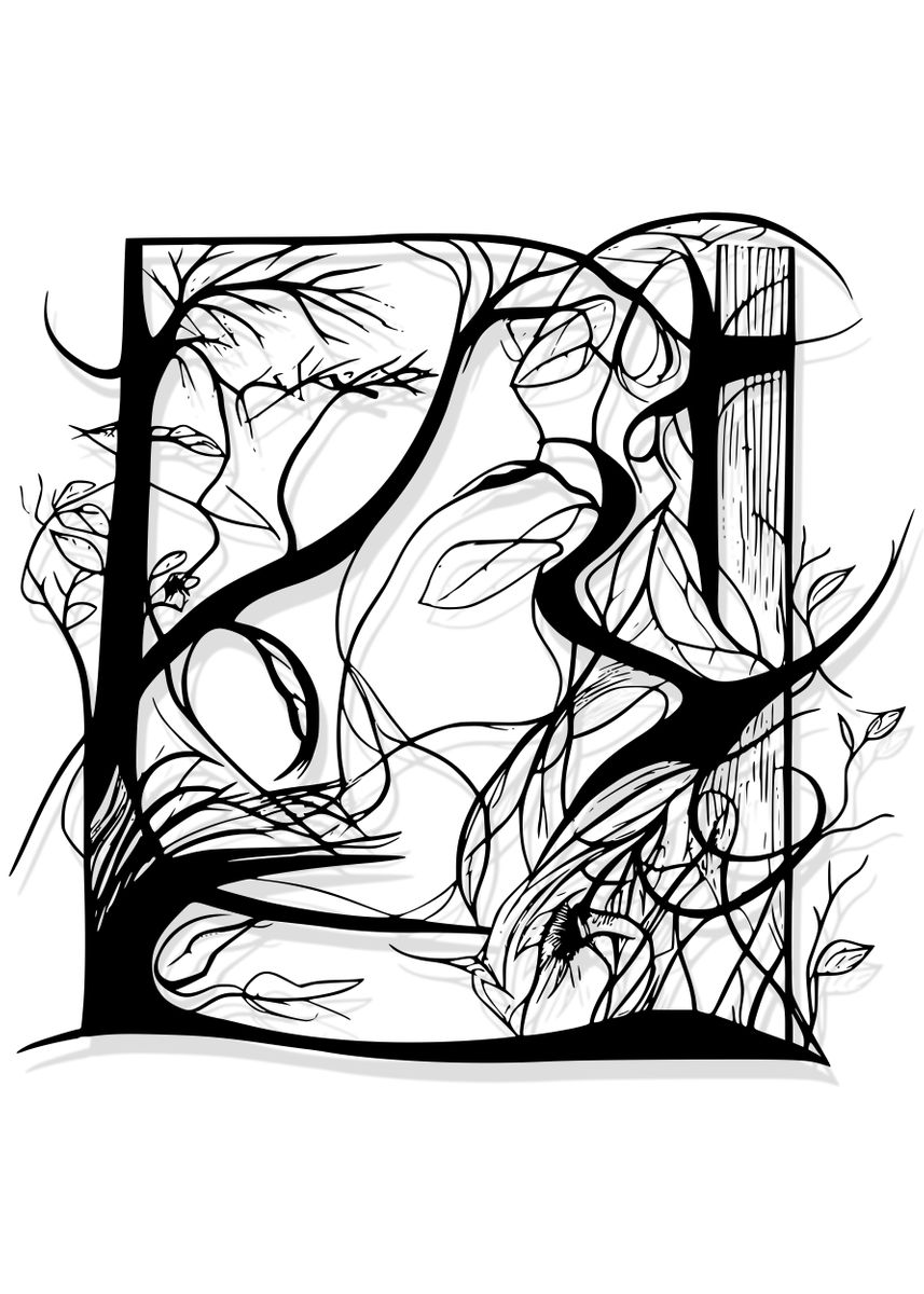 'Abstract Modern Nature' Poster, picture, metal print, paint by Ilya ...