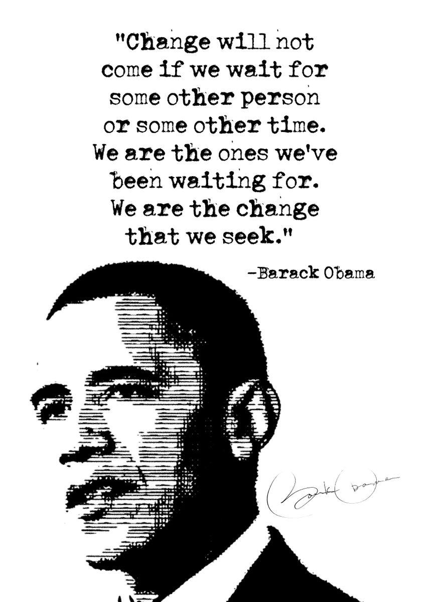 'Inspirational Barack Obama' Poster, picture, metal print, paint by ...