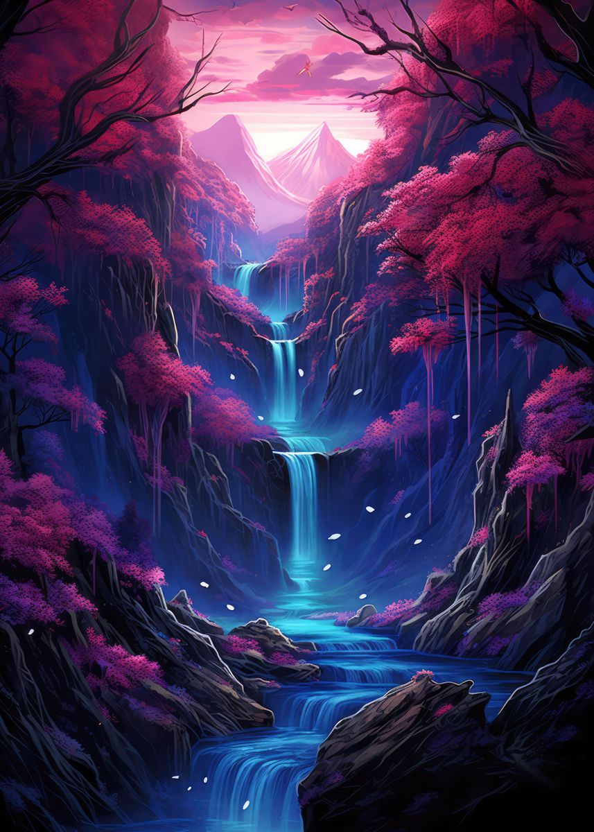 'Fantasy Land' Poster by Xi Designs | Displate