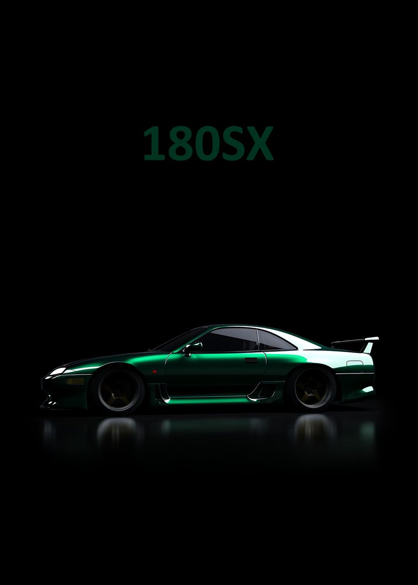 '180SX JDM Classic' Poster, picture, metal print, paint by Masje Studio ...