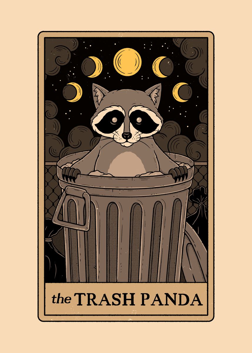 'The Trash Panda' Poster by Thiago Corrêa | Displate