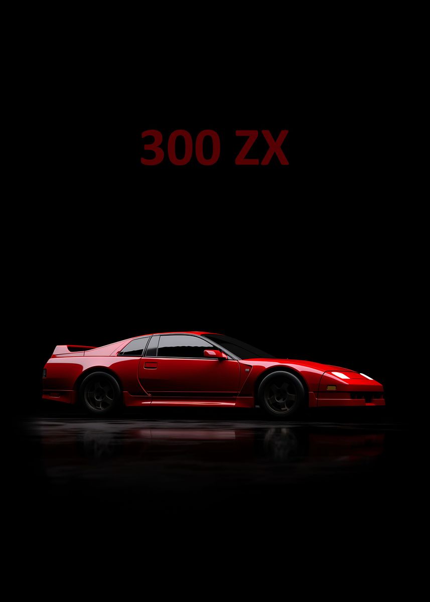 '300ZX JDM Classic' Poster, picture, metal print, paint by Masje Studio ...