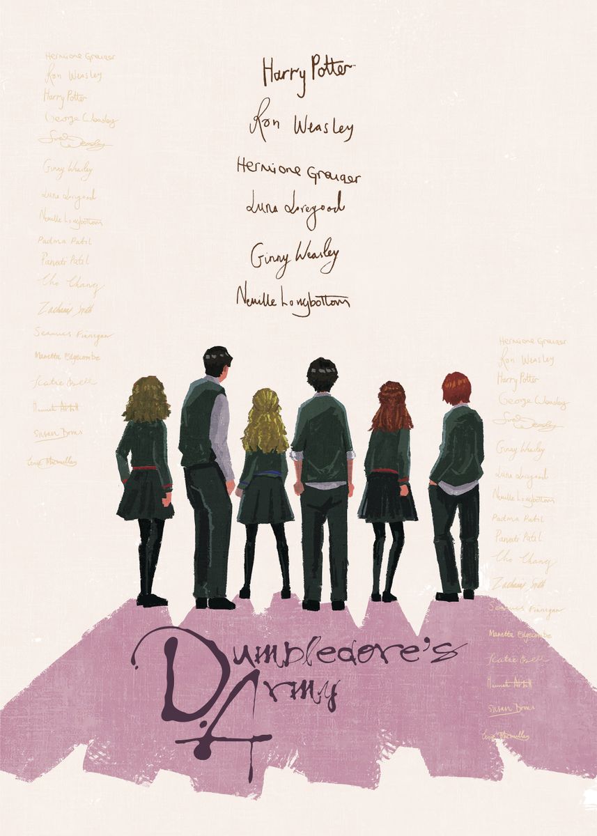 'Dumbledore's Army' Poster, picture, metal print, paint by Wizarding ...
