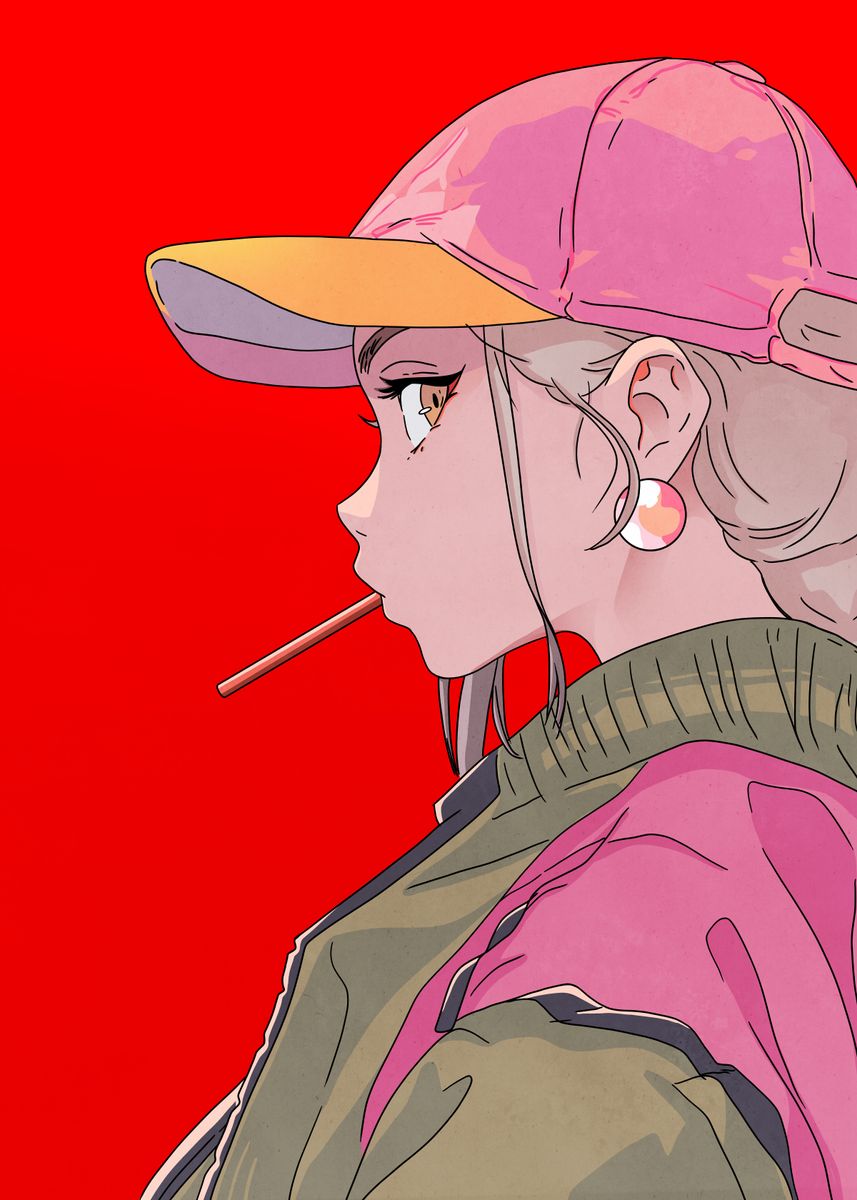 'Indie Anime Girl' Poster, picture, metal print, paint by Fanfreak ...