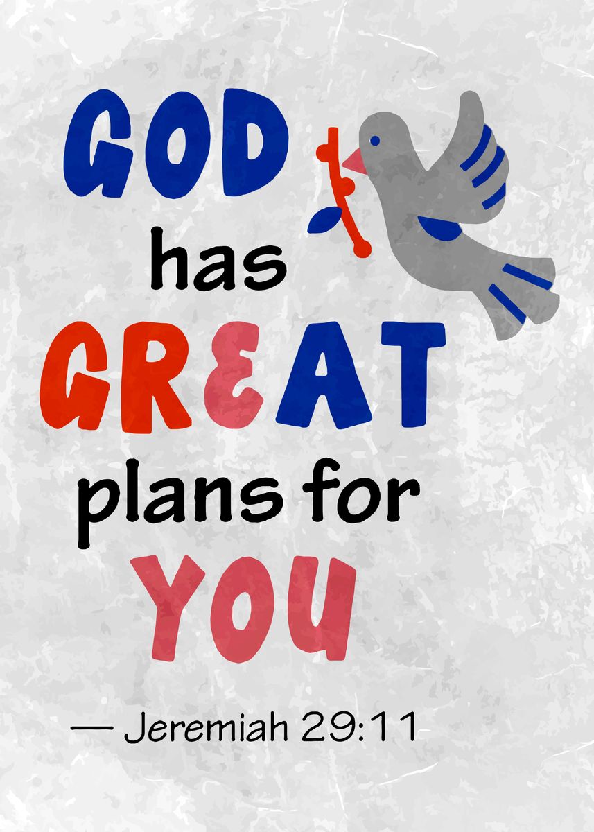'God Has Great Plans' Poster, picture, metal print, paint by anhvivuha ...