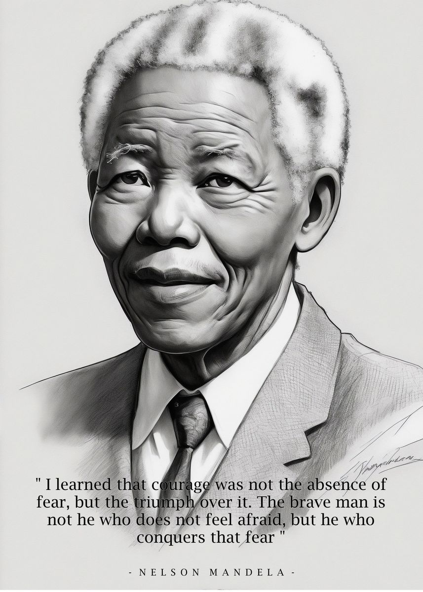 'Nelson Mandela Quote' Poster by d Quote | Displate