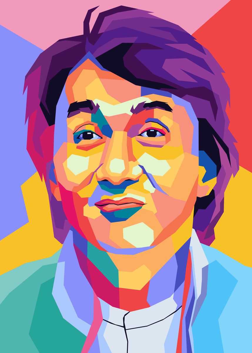 'Jackie Chan' Poster, picture, metal print, paint by Ferdinand | Displate