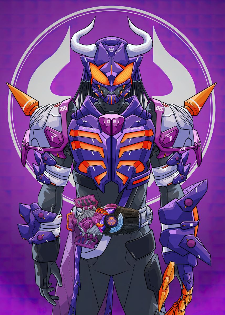 'Kamen RIder' Poster, picture, metal print, paint by satya art | Displate