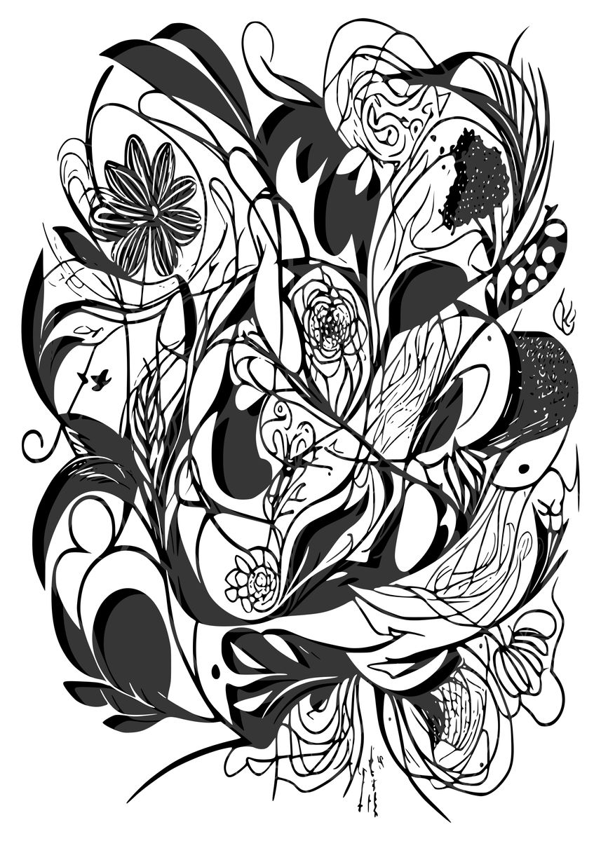 'Abstract Nature' Poster, picture, metal print, paint by Ilya Danilov ...