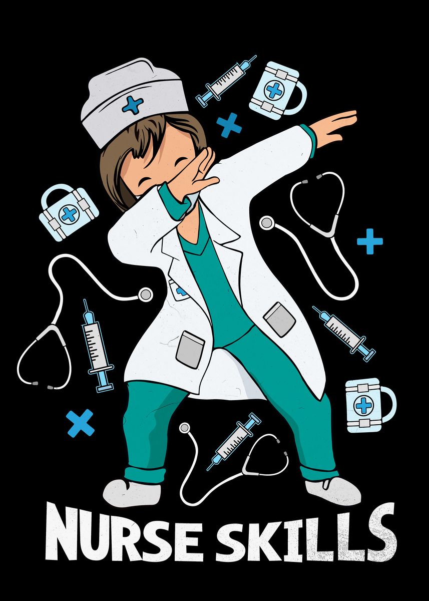 'Nurse Life Women RN Nurse' Poster, picture, metal print, paint by ...