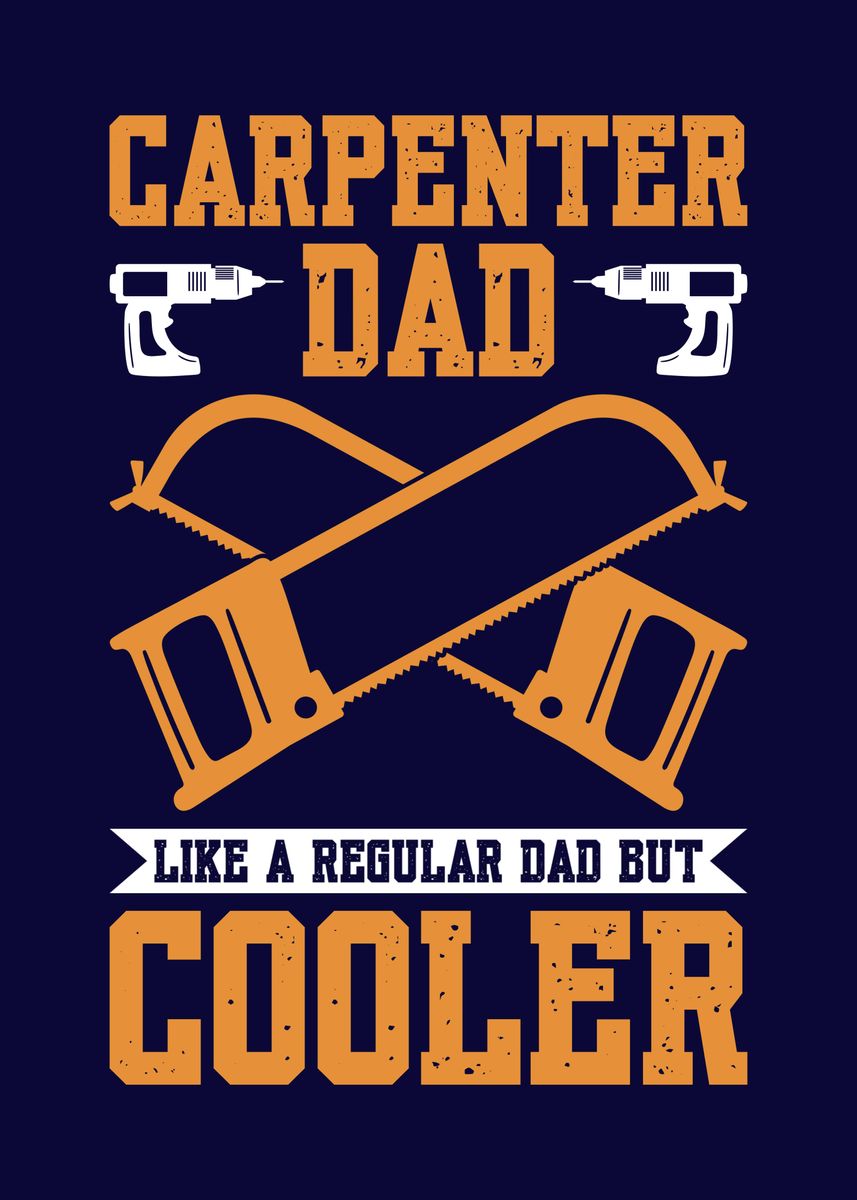 'Funny Carpenter' Poster, picture, metal print, paint by MzumO | Displate