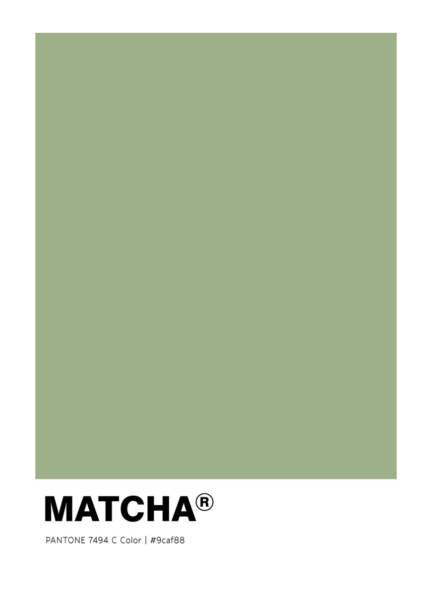 'MATCHA' Poster, picture, metal print, paint by Hakuji Art | Displate