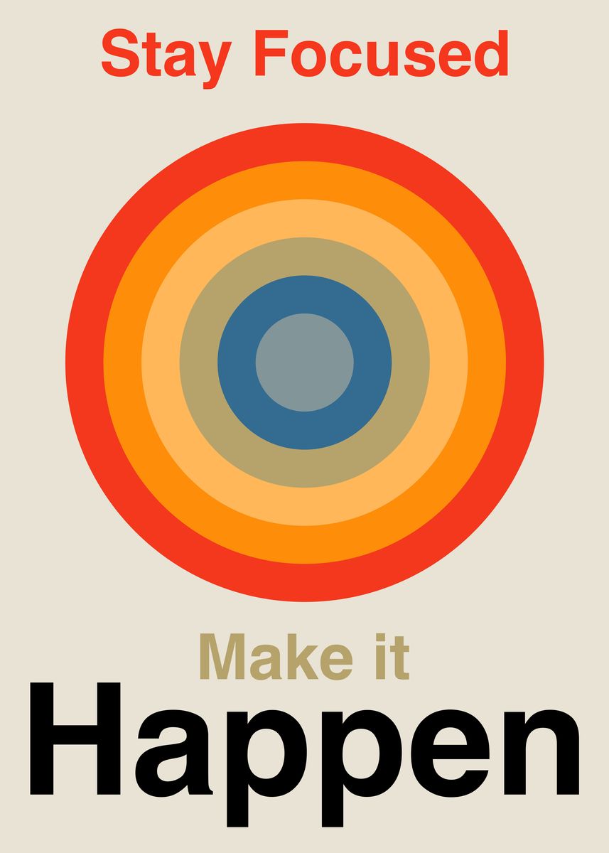 'Make it Happen' Poster, picture, metal print, paint by BluePinkPanther ...