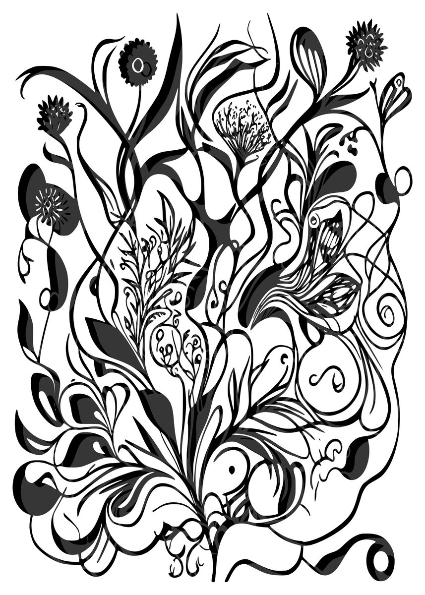 'Abstract Nature' Poster, picture, metal print, paint by Ilya Danilov ...