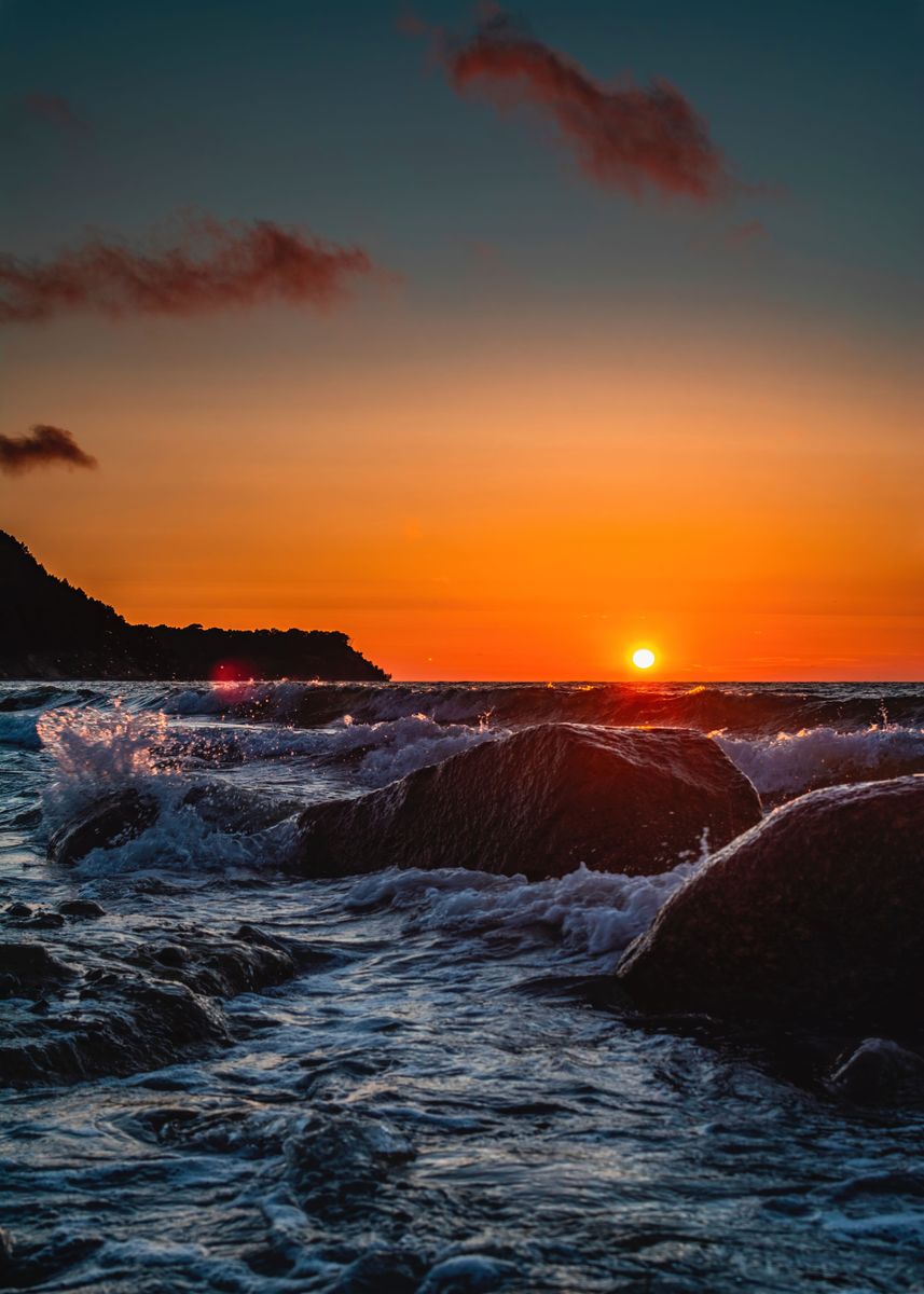 'Sunrise ' Poster, picture, metal print, paint by Aleyna Freya | Displate