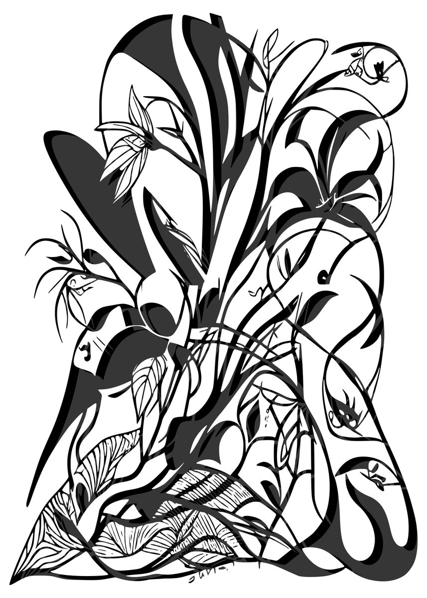 'Abstract Nature' Poster, picture, metal print, paint by Ilya Danilov ...